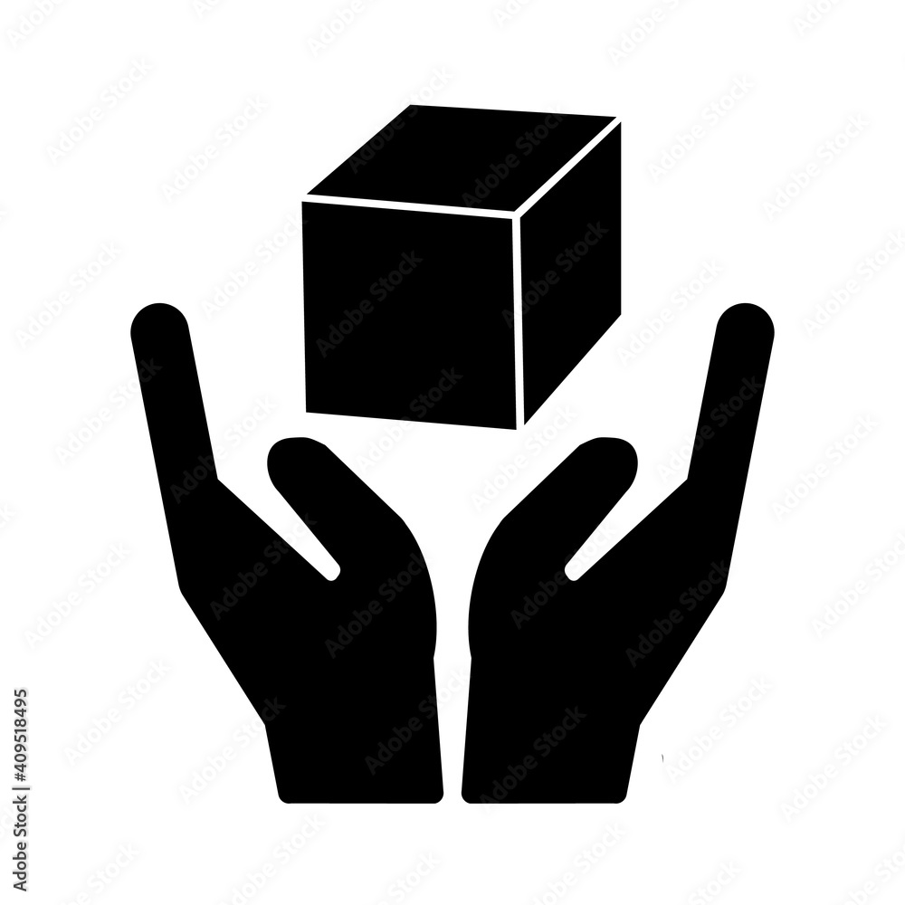 Handle with care icon, Packaging Symbol Stock Vector | Adobe Stock
