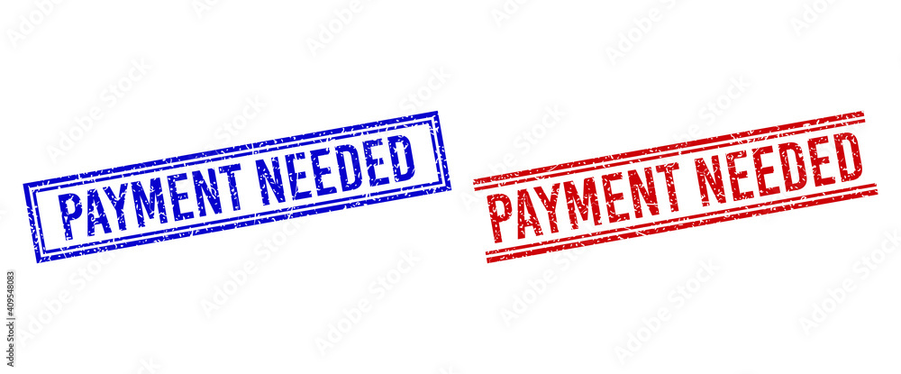 Image vectorielle Stock PAYMENT NEEDED stamp seal overlays with grunge ...