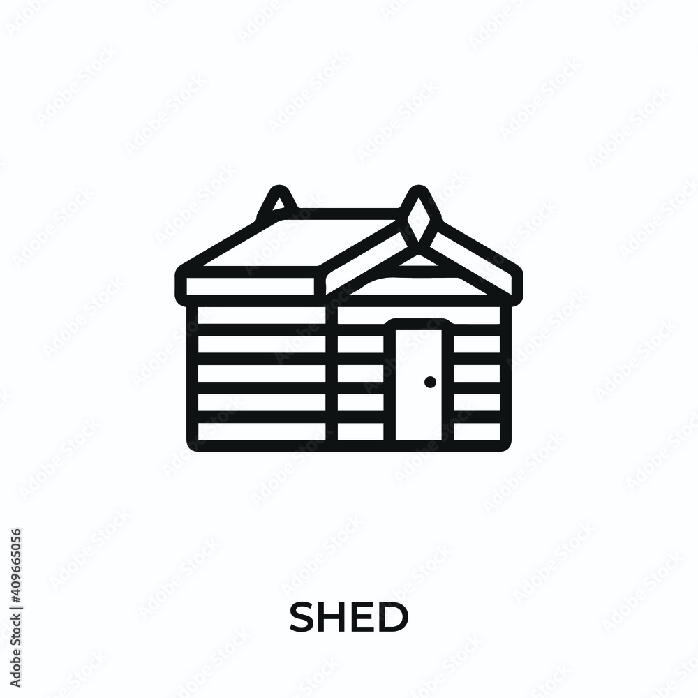 shed icon vector. shed sign symbol for modern design. Vector ...
