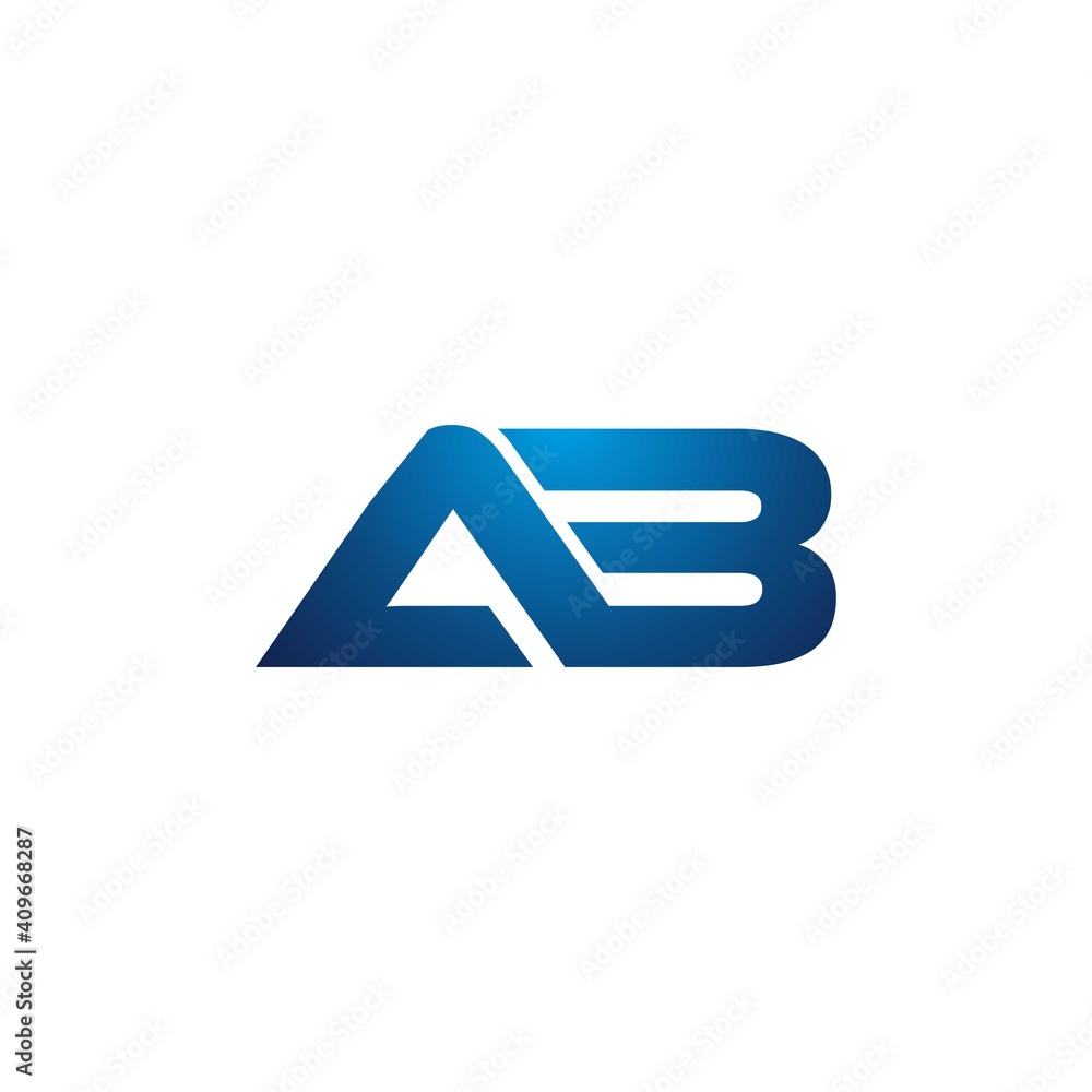 AB sports logo vector Stock Vector | Adobe Stock