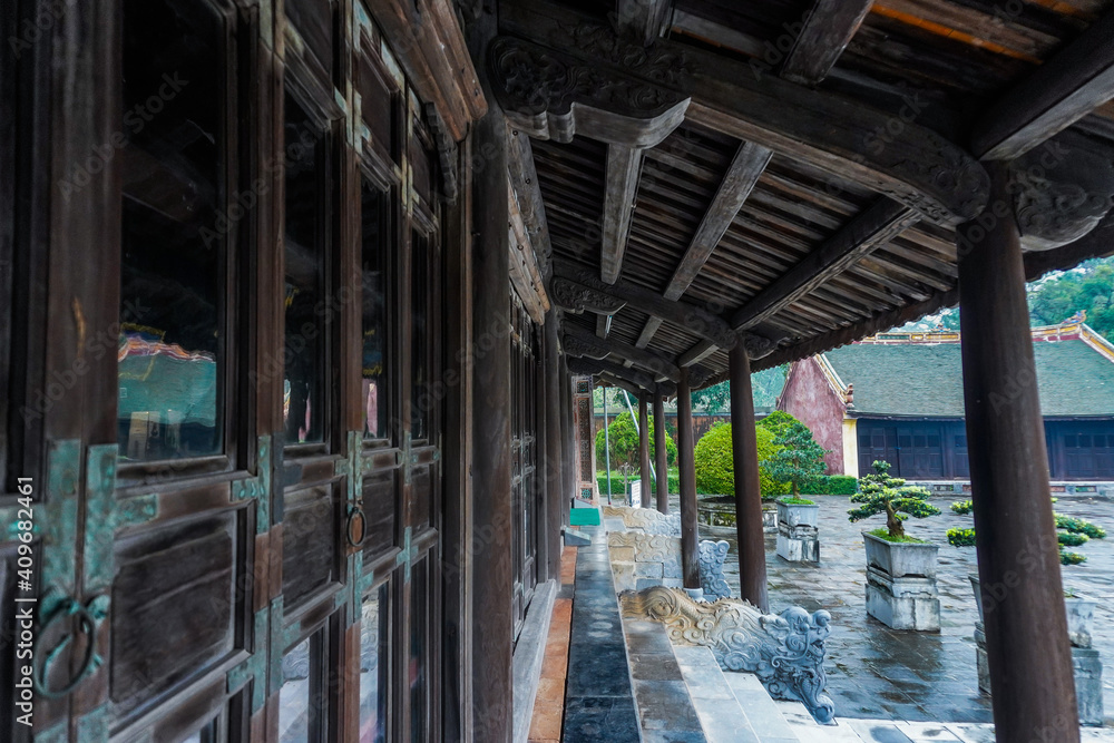 Ancient Tu Duc royal tomb and Gardens Of Tu Duc Emperor near Hue ...