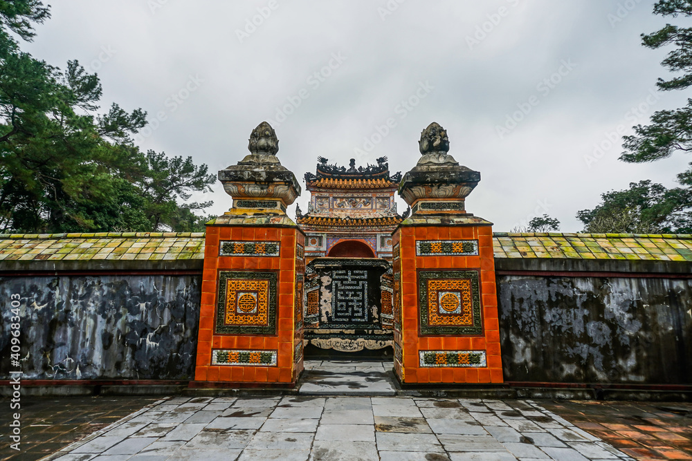 Ancient Tu Duc royal tomb and Gardens Of Tu Duc Emperor near Hue ...