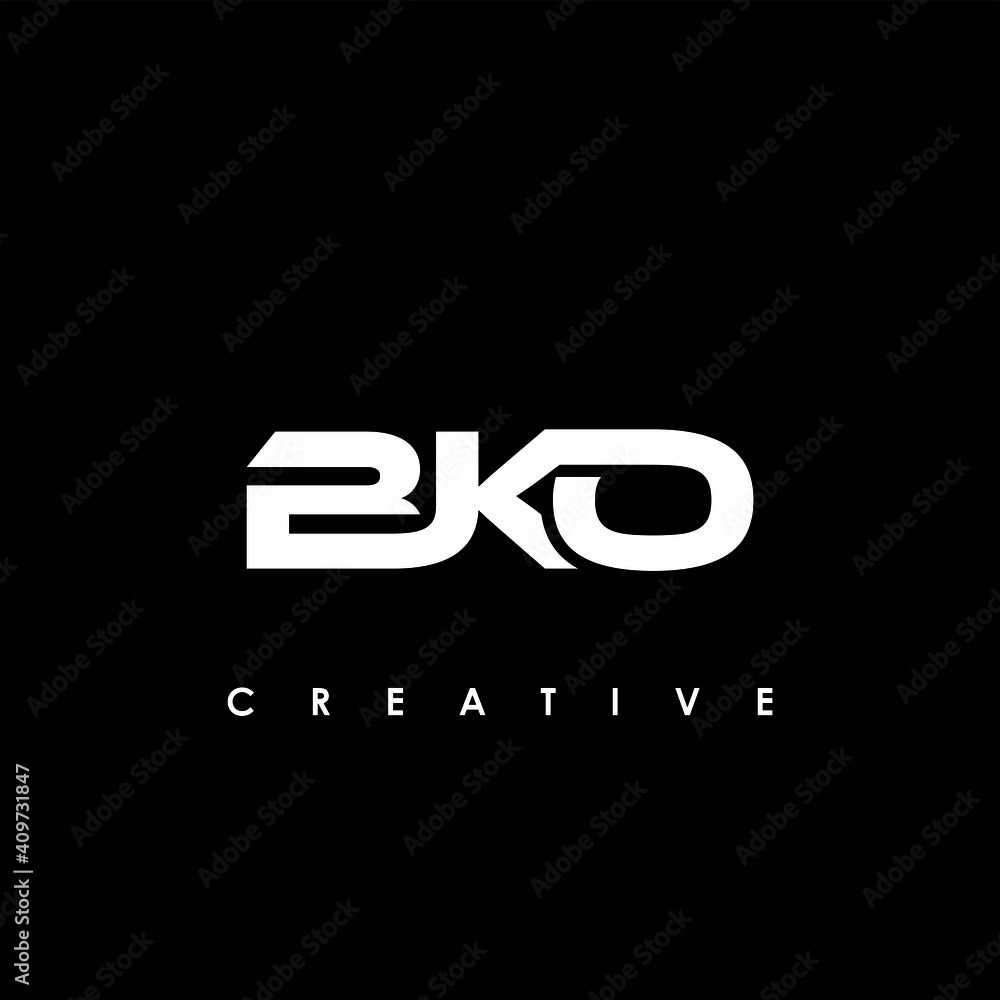BKO Letter Initial Logo Design Template Vector Illustration Stock ...
