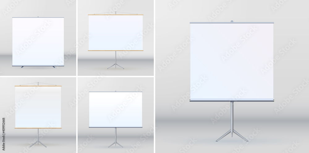 Roll Up Banner Stand on isolated clean background. Design template ...