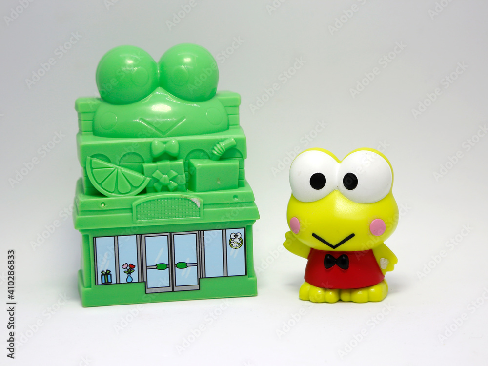 Frog Keroppi with his house. Hello Kitty and her friends. Famous ...