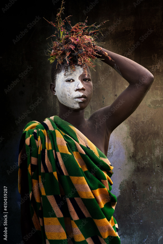 Surma tribe in Omo Valley (Ethiopia) Stock Photo | Adobe Stock