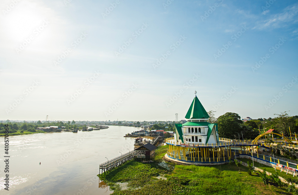 Darulamin Mosque, an iconic and beautiful mosque that located in Pasuk ...