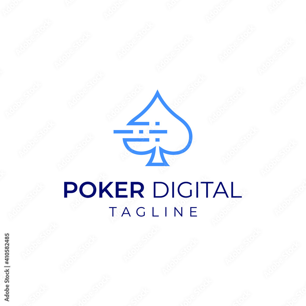 ace poker digital logo vector modern simple design concepts Stock ...