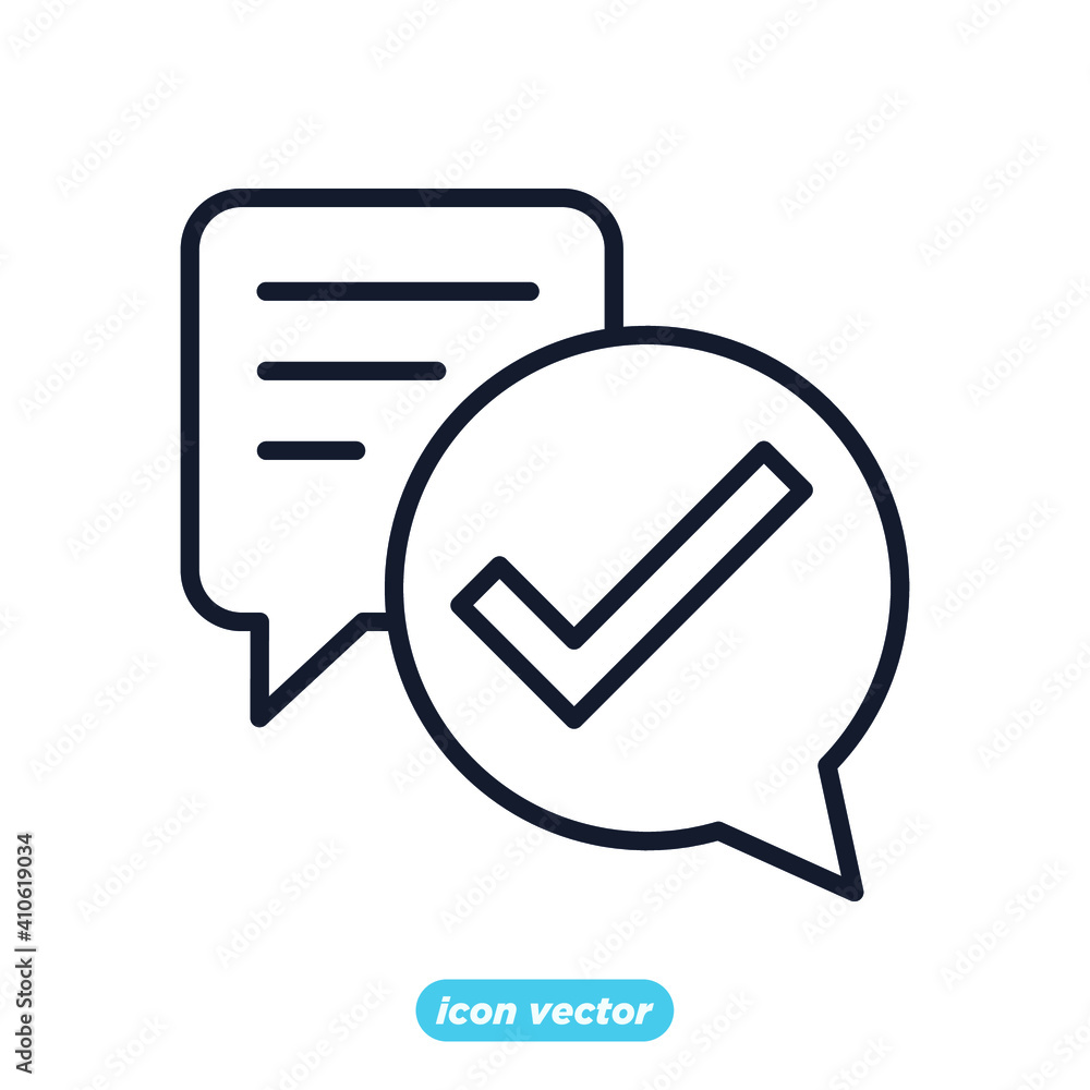approvement icon. business quality check symbol template for graphic ...
