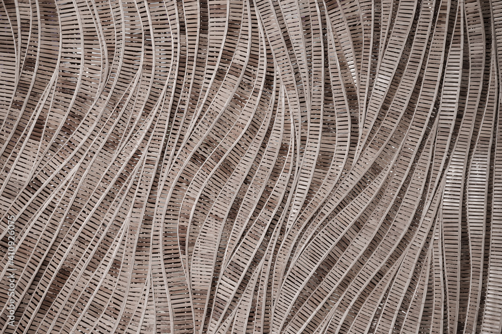 nature background of brown handicraft weave texture bamboo surface ...