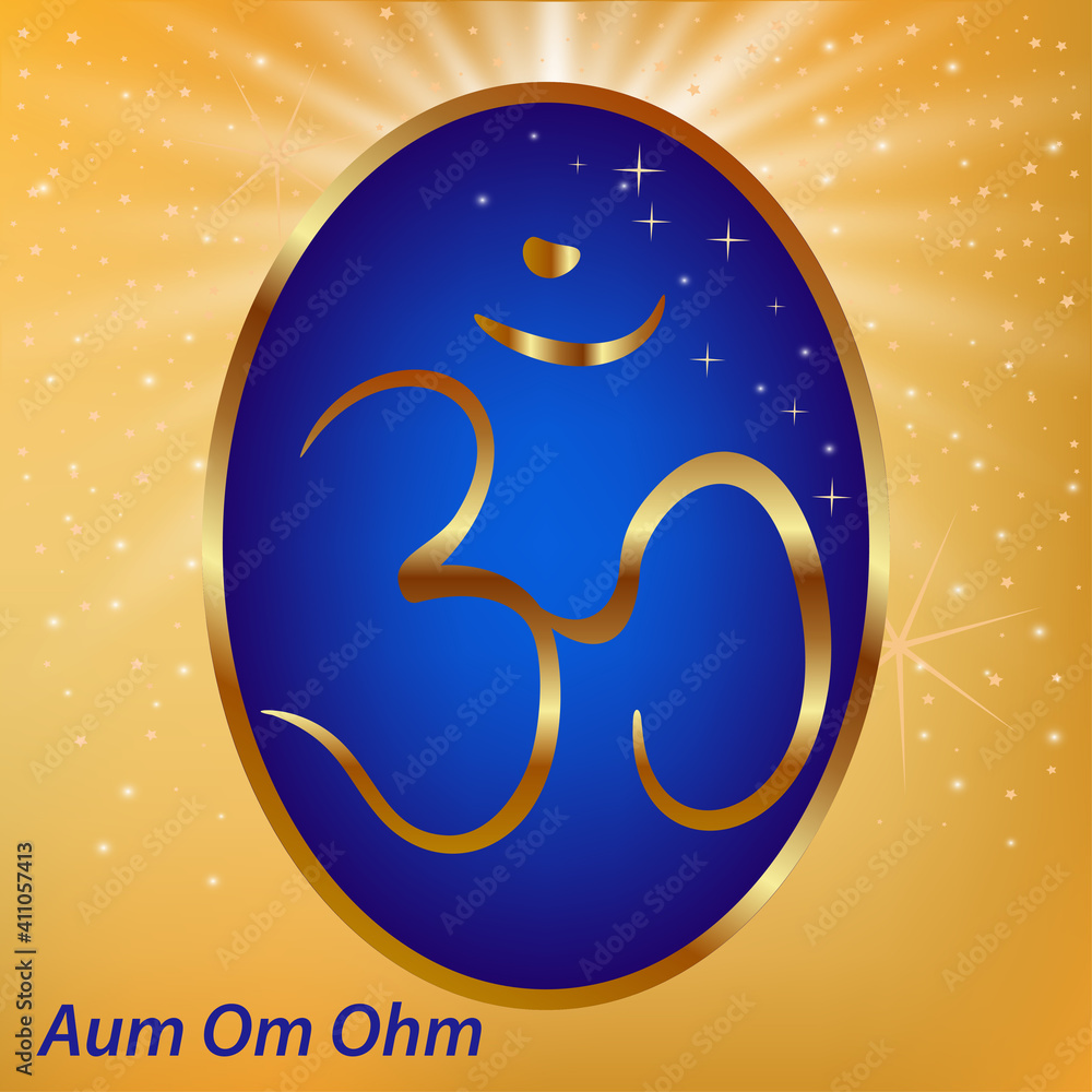 Om Aum Powerful Symbol in Karuna Reiki System. Om Represents the ...