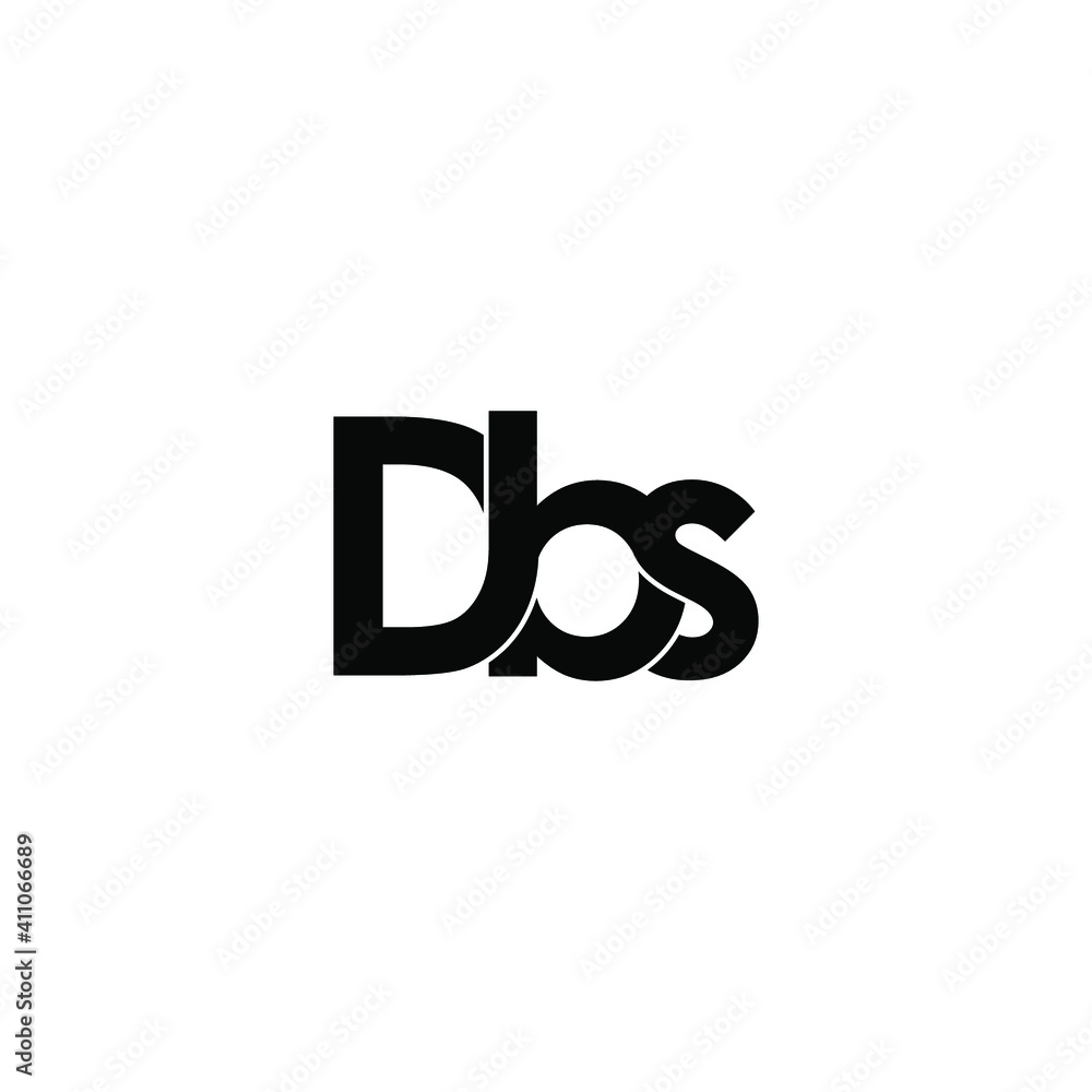 dbs letter original monogram logo design Stock Vector | Adobe Stock