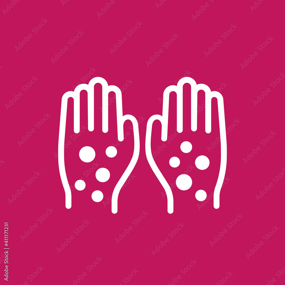 psoriasis or rash icon, skin disease vector Stock Vector | Adobe Stock