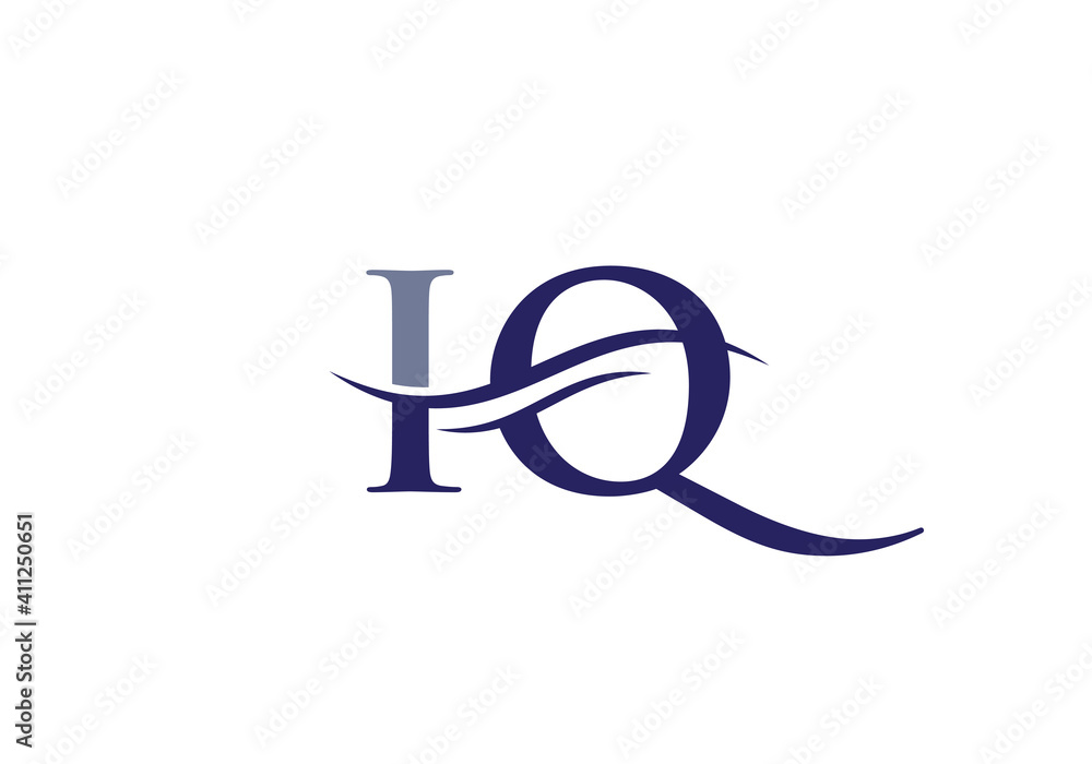 Elegant and stylish IQ logo design for your company. IQ letter logo ...
