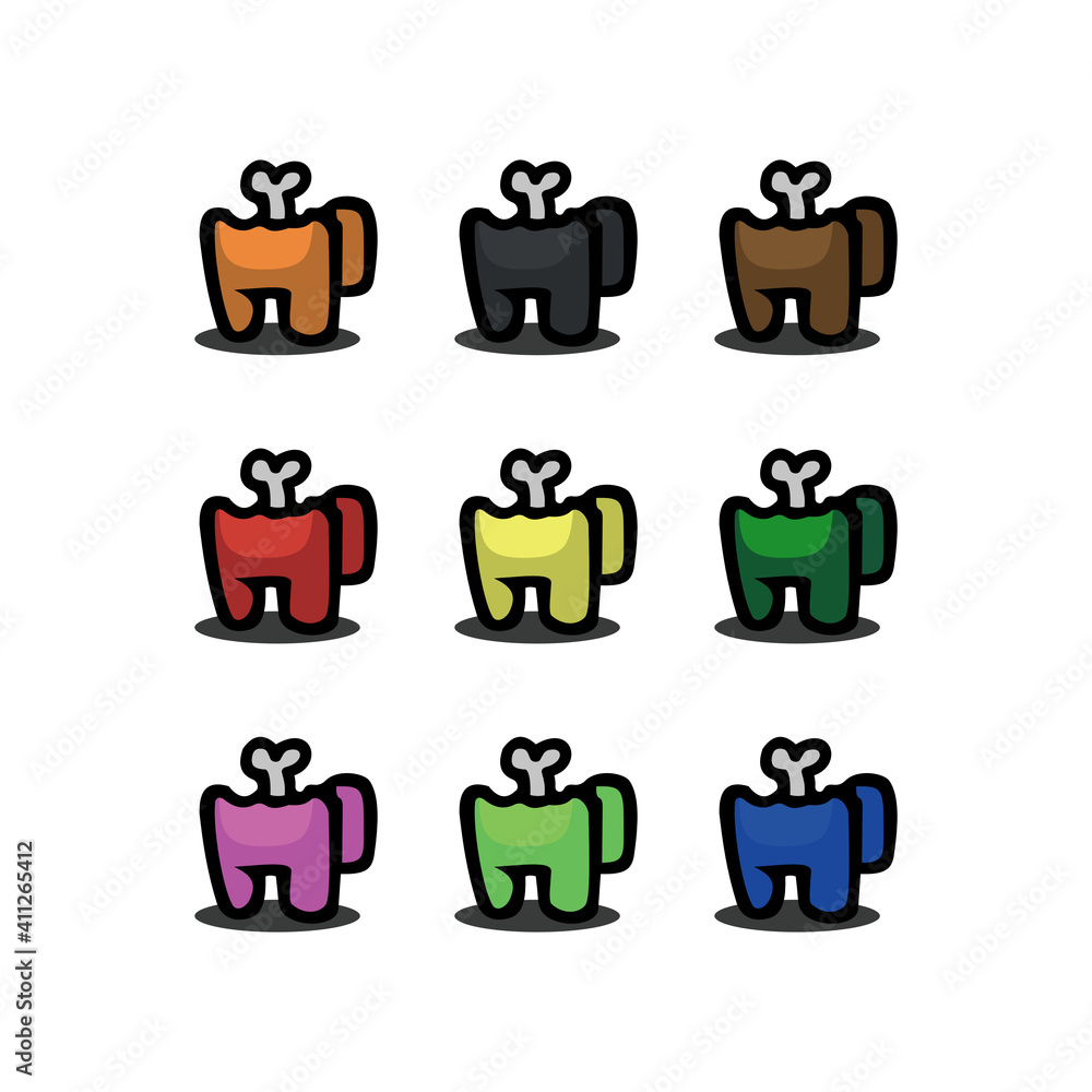 Multicolor dead body, multiplayer online game Among Us characters ...