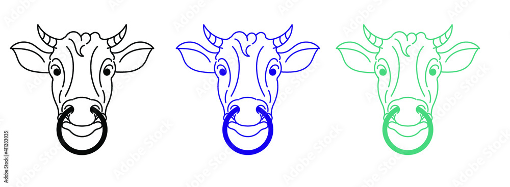 소 일러스트. cow illust Stock Vector | Adobe Stock