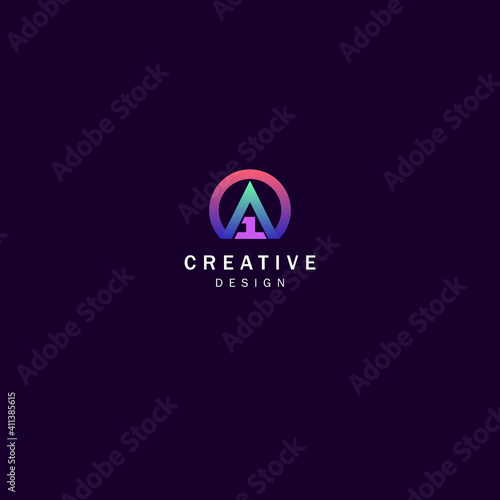 A1 logo for company or Brands , logo 1, Logo inspirasi Stock Vector ...