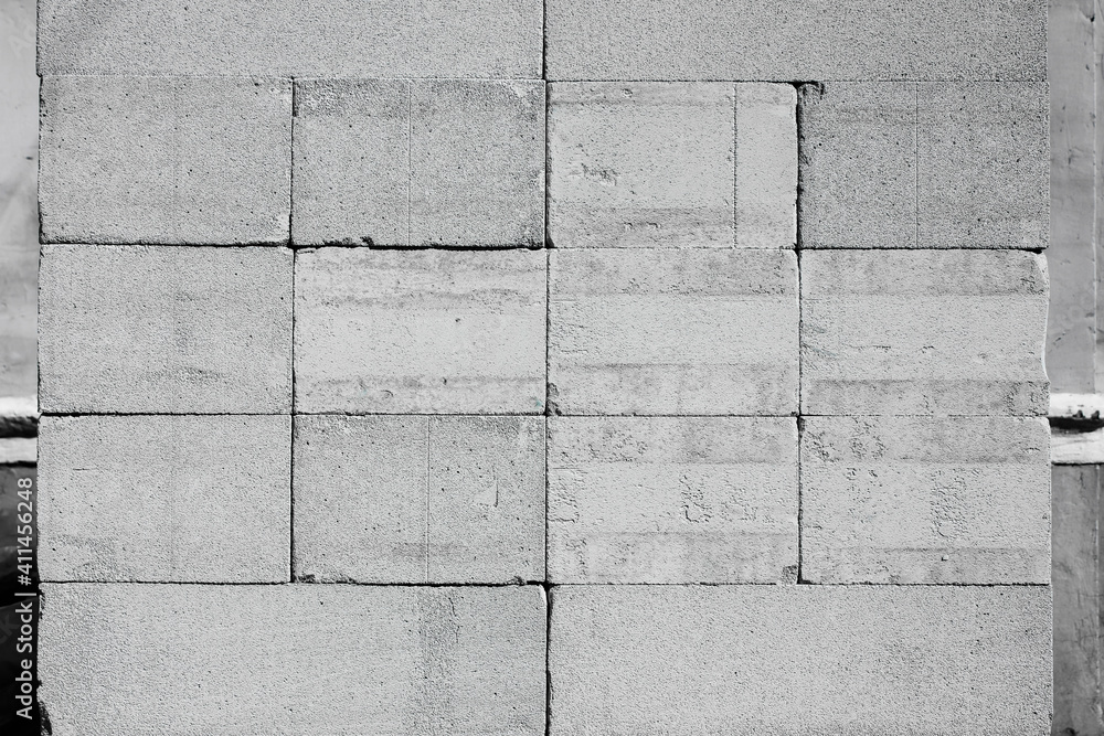 Slag blocks, aerated concrete, foam concrete, foam blocks. Smoothly ...