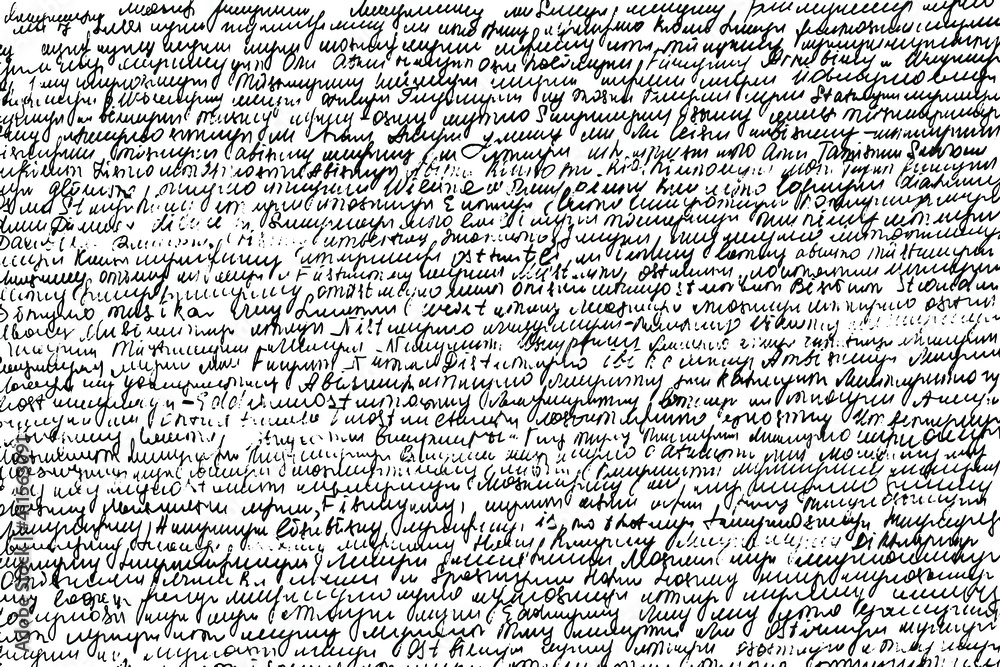 Grunge texture of handwritten illegible text written sloppily ...