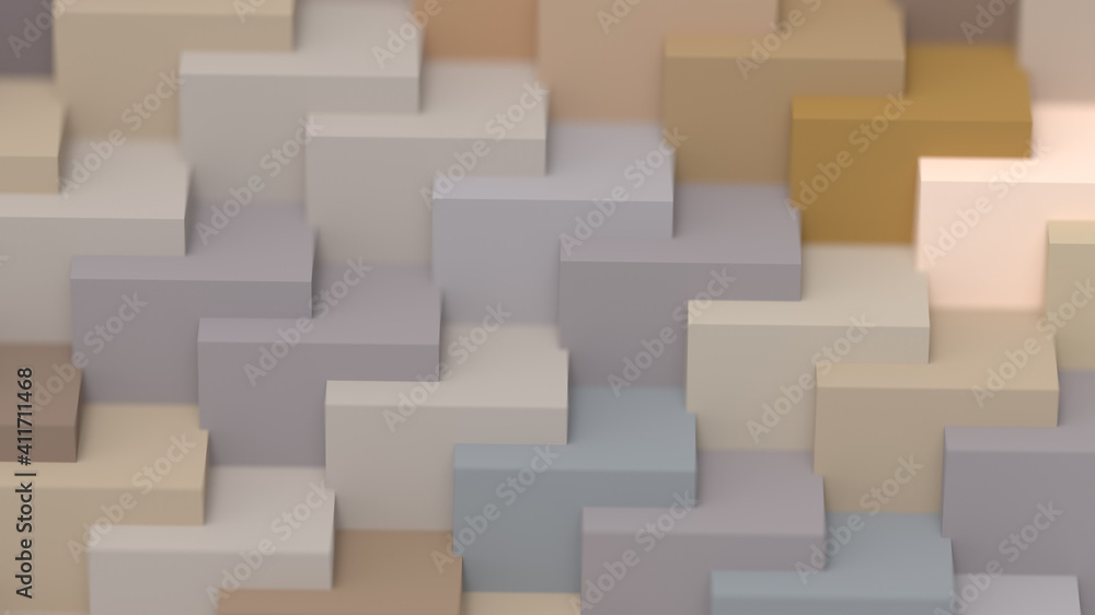 3d Cube Abstract Facade Architecture Tiles Minimal Background Wallpaper ...