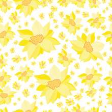 Large Fall Flower Seamless Pattern Free Stock Photo - Public Domain ...