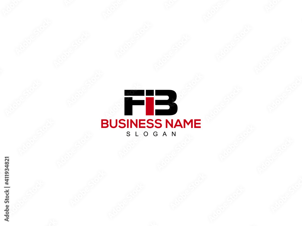 FIB Letter Type logo Icon Vector Stock Vector | Adobe Stock