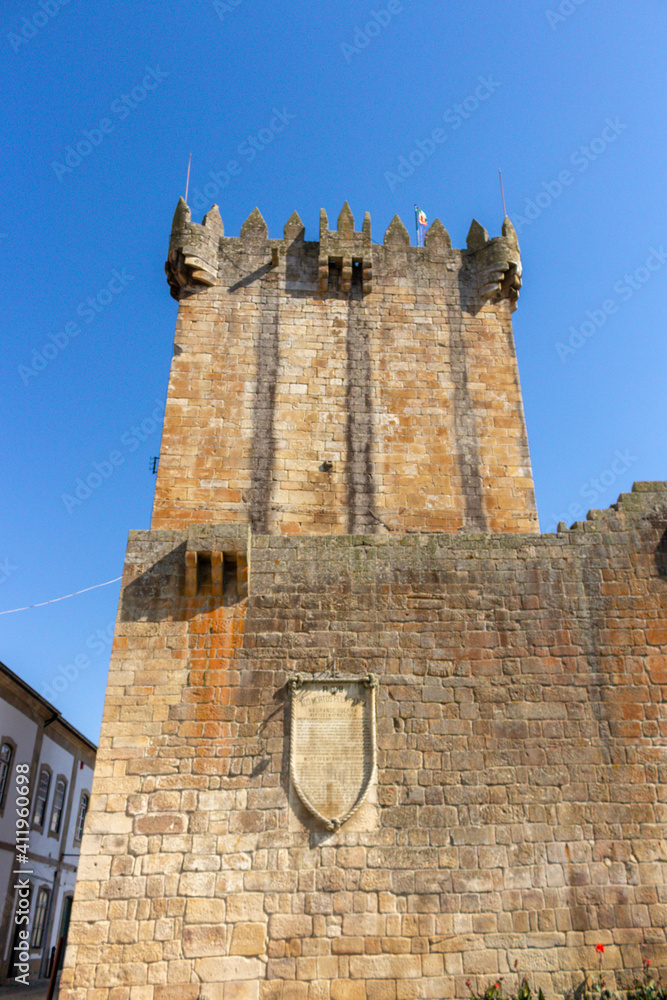 Chaves, Portugal, September 6, 2020: The Tower of Homage, symbol of the ...