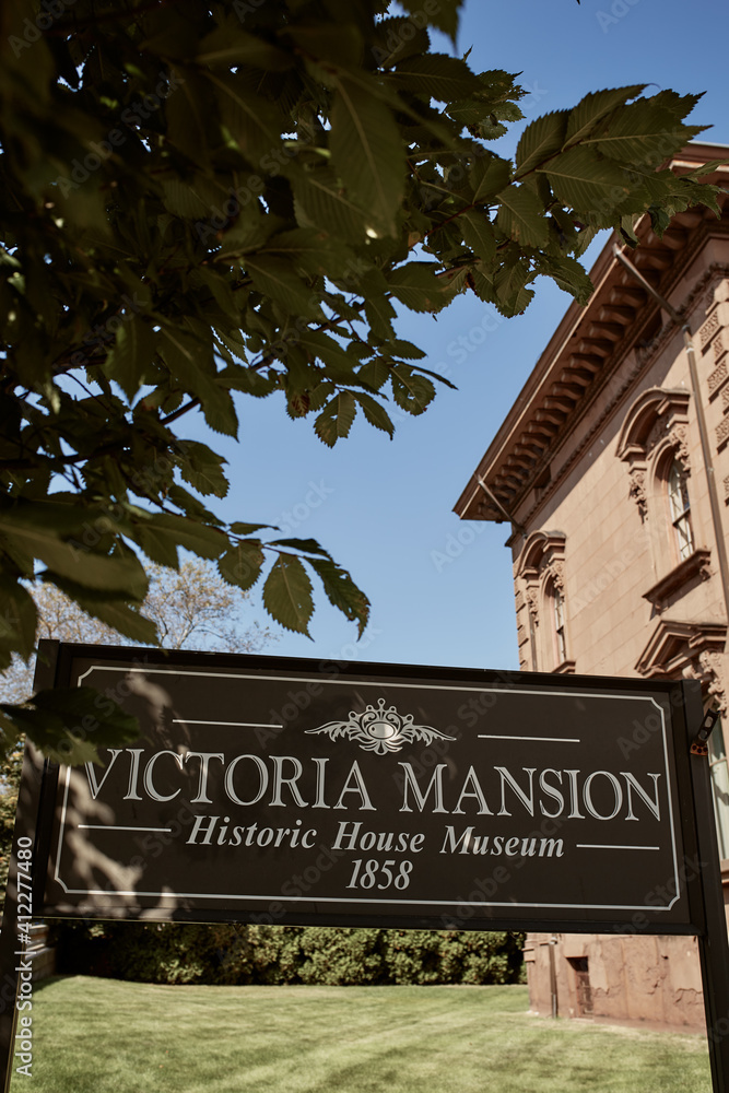 Portland, Maine - September 26th, 2019: Exterior of Victoria Mansion in ...