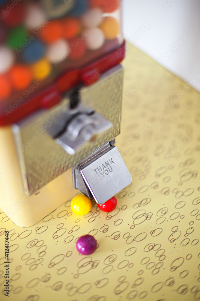 retro gum ball machine Stock Photo | Adobe Stock