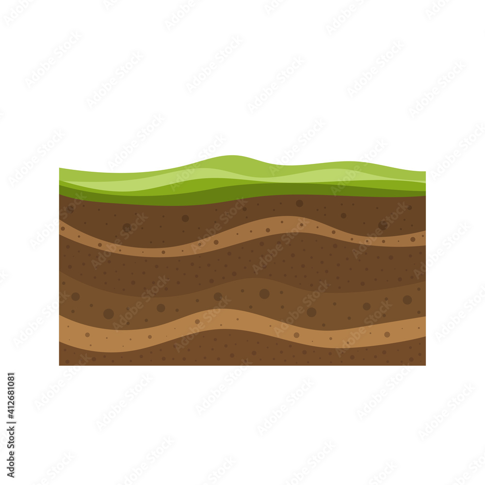 structure of soil layers diagram, vector illustration Stock Vector ...