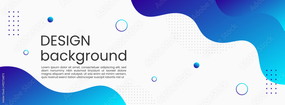 Modern template banner with gradient color. Abstract background for ...