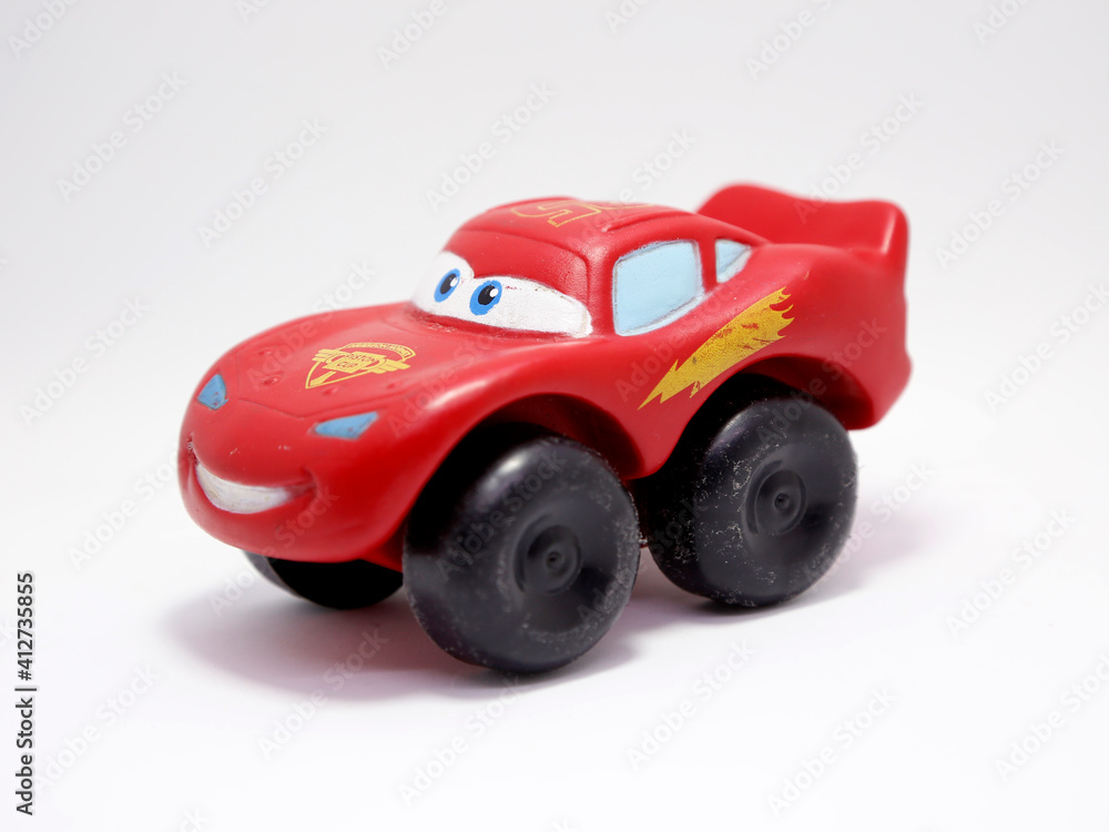Foto de Stock Cars. Lightning MCQUEEN. Toy car for Children. Pixar Cars ...
