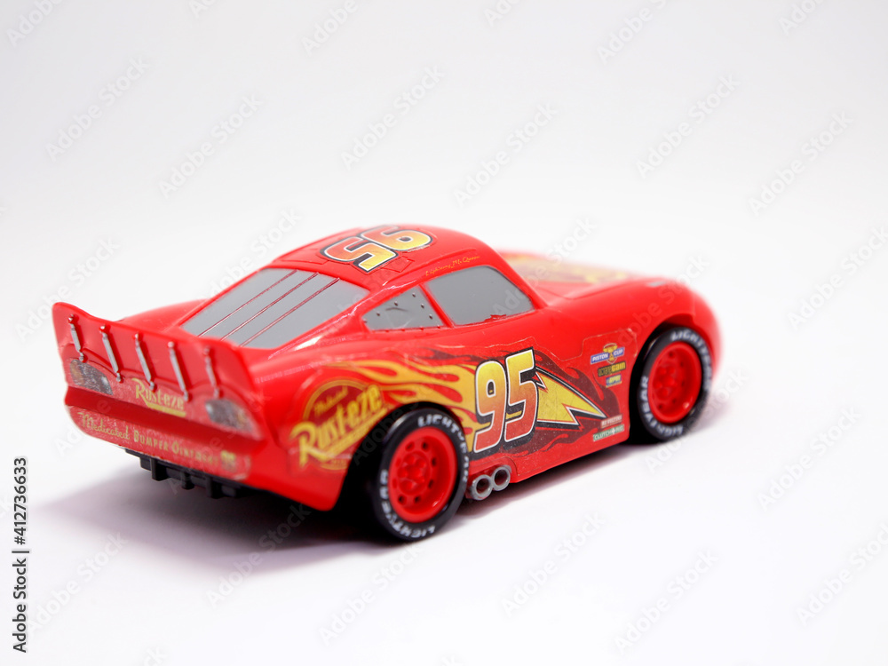 Стокове фото Cars. Lightning MCQUEEN. Toy car for Children. Pixar Cars ...