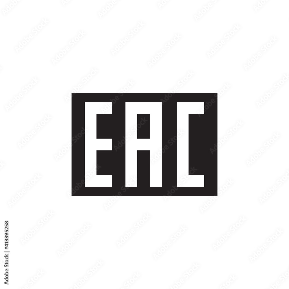 EAC mark icon symbol sign vector Stock Vector | Adobe Stock