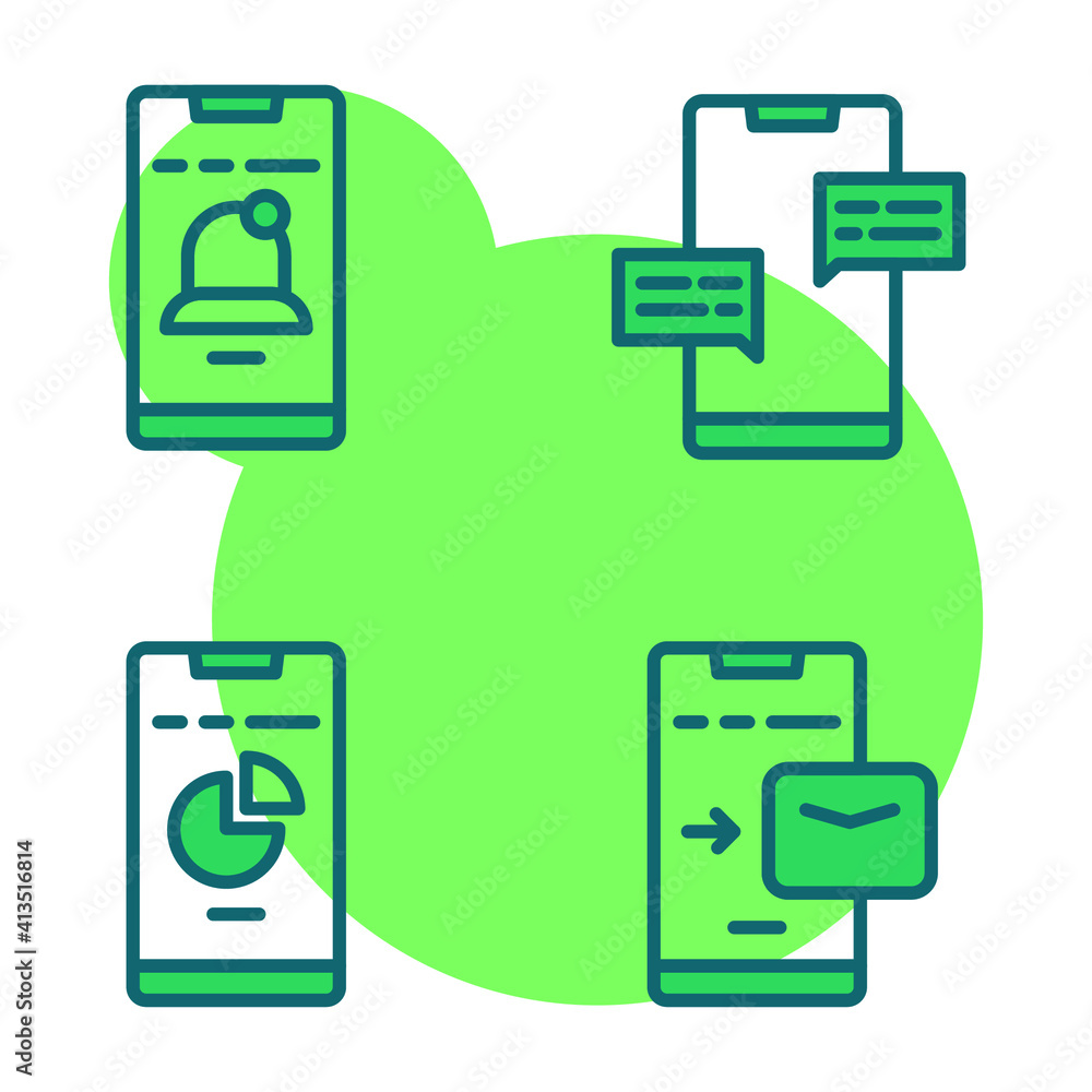 Garis besar ikon vektor untuk web dan mobile. Stroke 2 piksel tipis ...