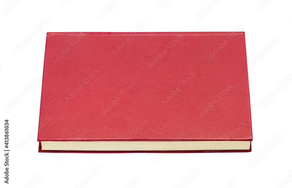 side of red book isolated on white background, high resolution image ...