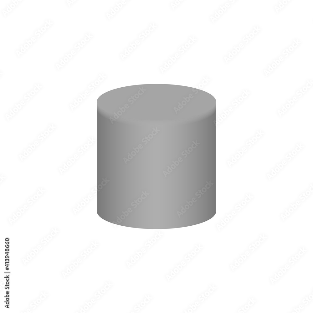 Vector de Stock PVC plastic end cap hub vector icon. Connect by slip ...