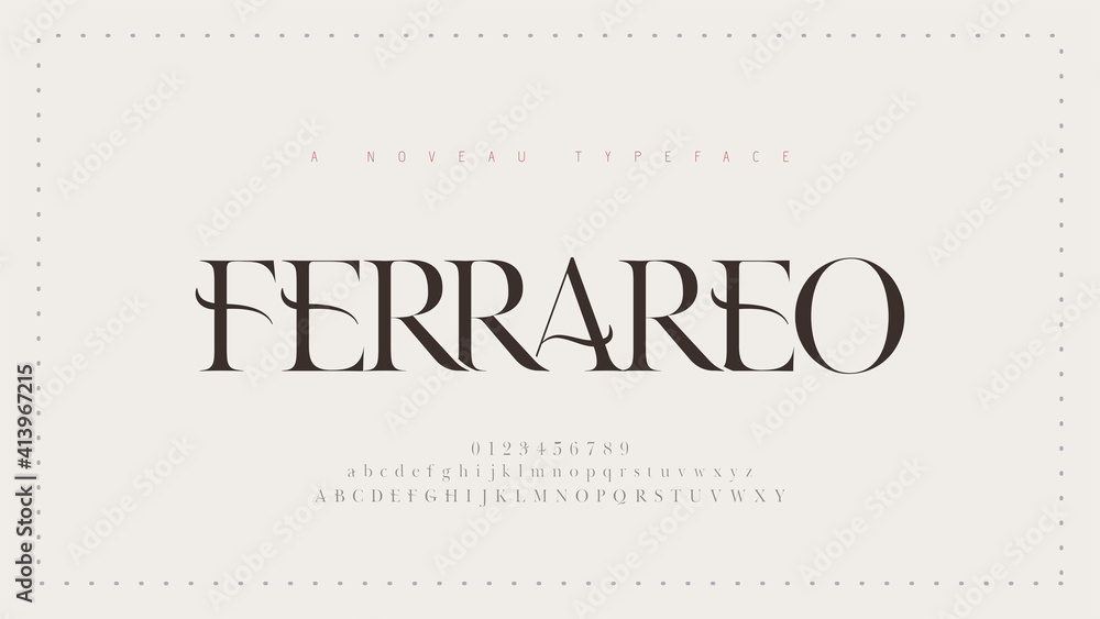 Elegant alphabet letters classic font. Classic Modern Serif Lettering ...