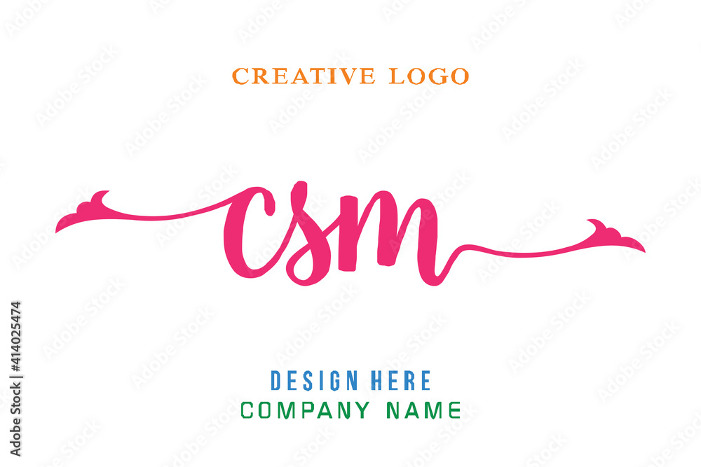 CSM lettering logo is simple, easy to understand and authoritative ...