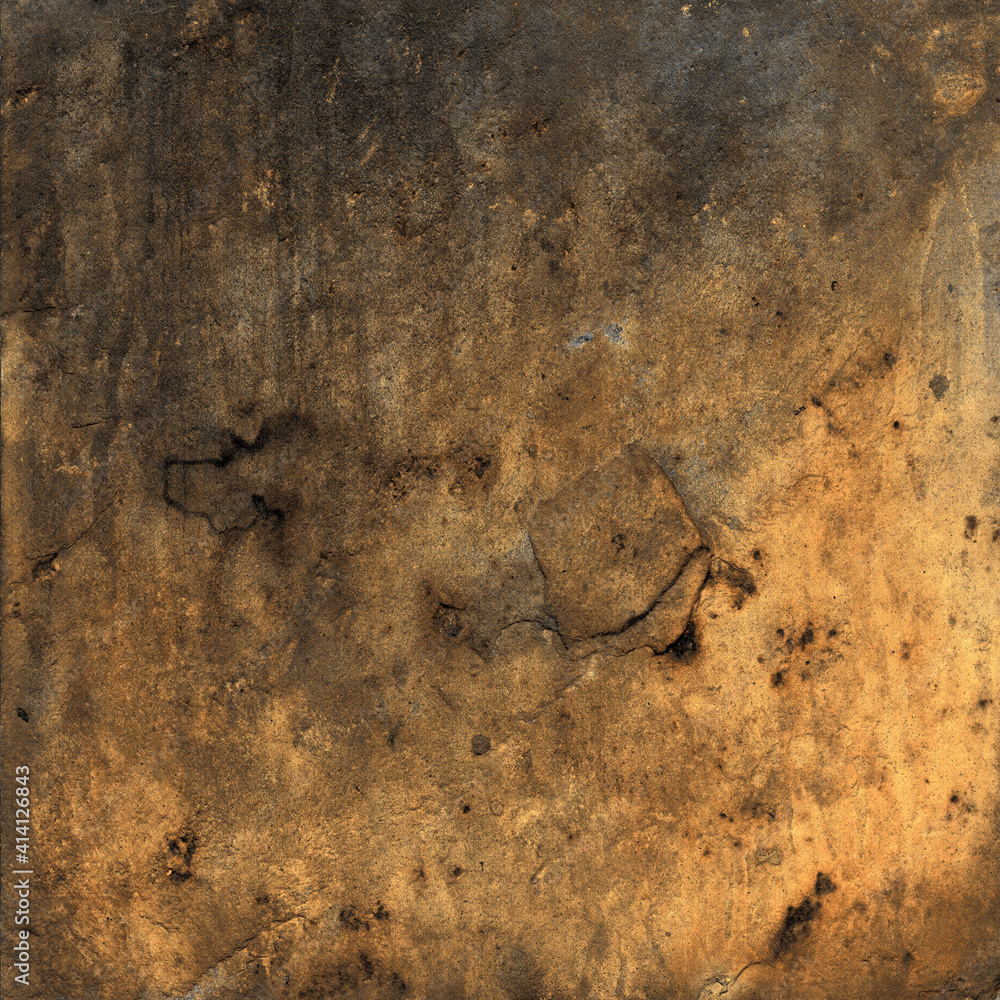 Metal Rust Stone Texture Background With Cement Effect In golden ...