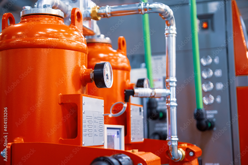 Compressed air preparation. Nitrogen and oxygen stations and air dryers ...