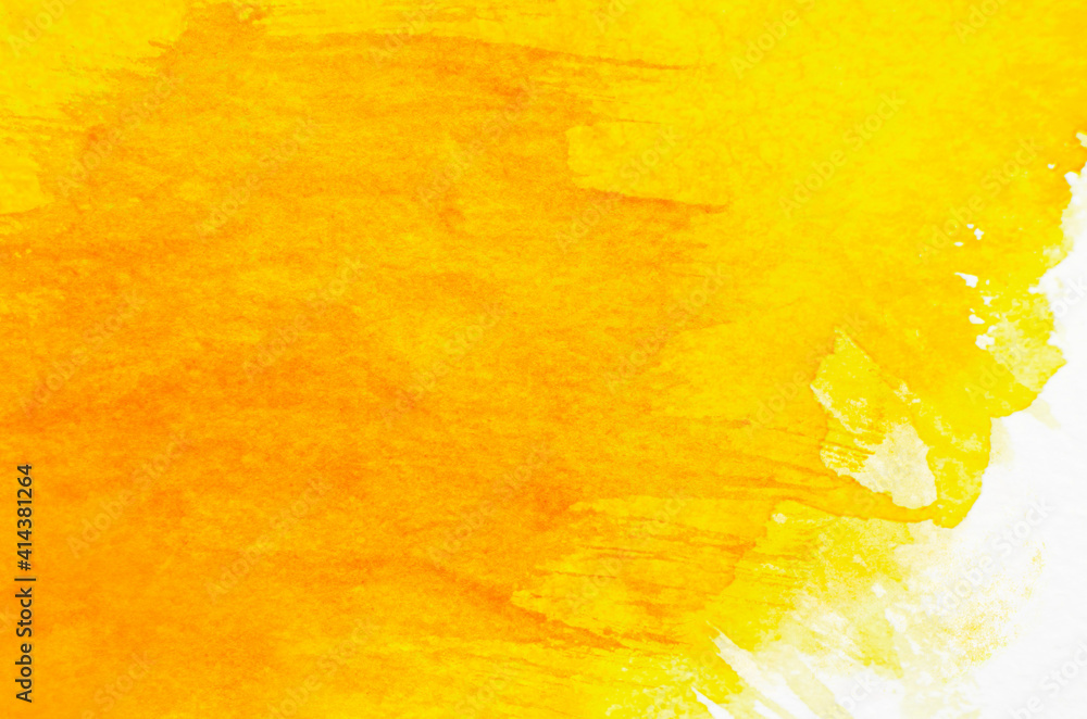 Abstract yellow watercolor background texture Stock Photo | Adobe Stock