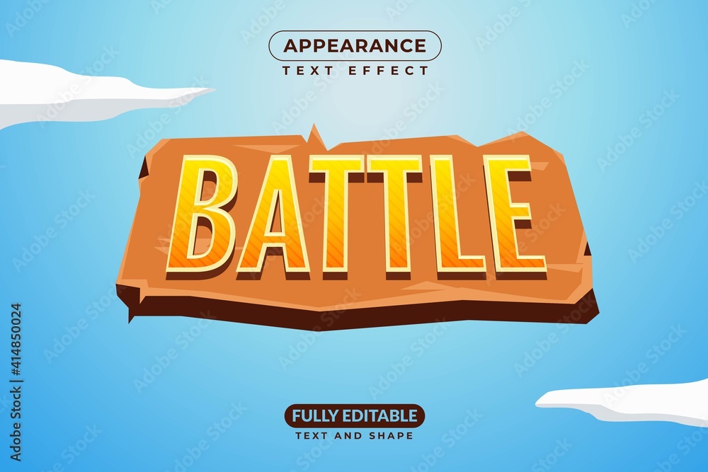 Editable Battle War Game Texture Text Effect Style For Branding, Mockup ...