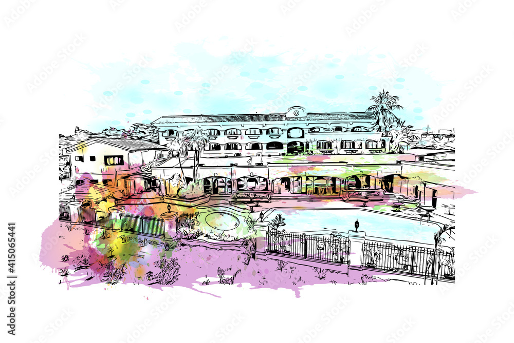 Vector de Stock Building view with landmark of Iloilo is on Panay ...