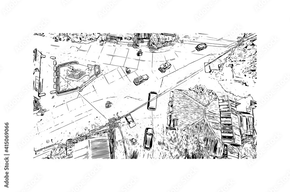 Vector de Stock Building view with landmark of Iloilo is on Panay ...