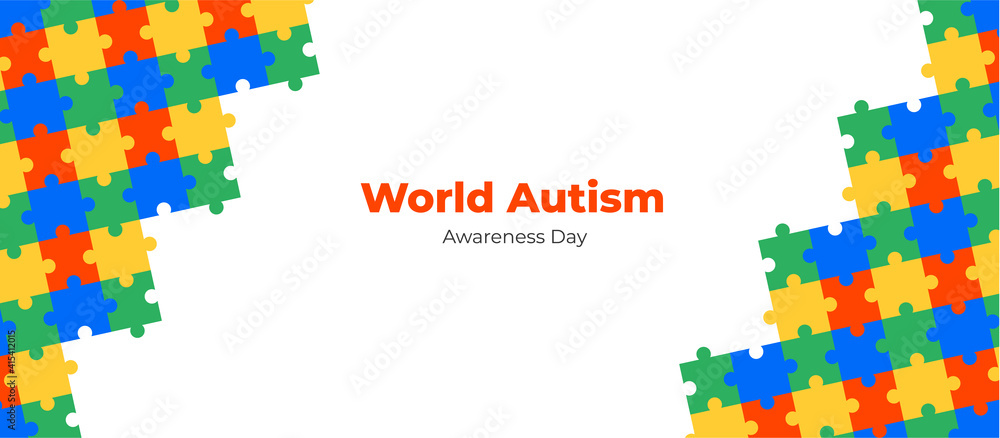 World Autism awareness day background. Can be used for banners ...