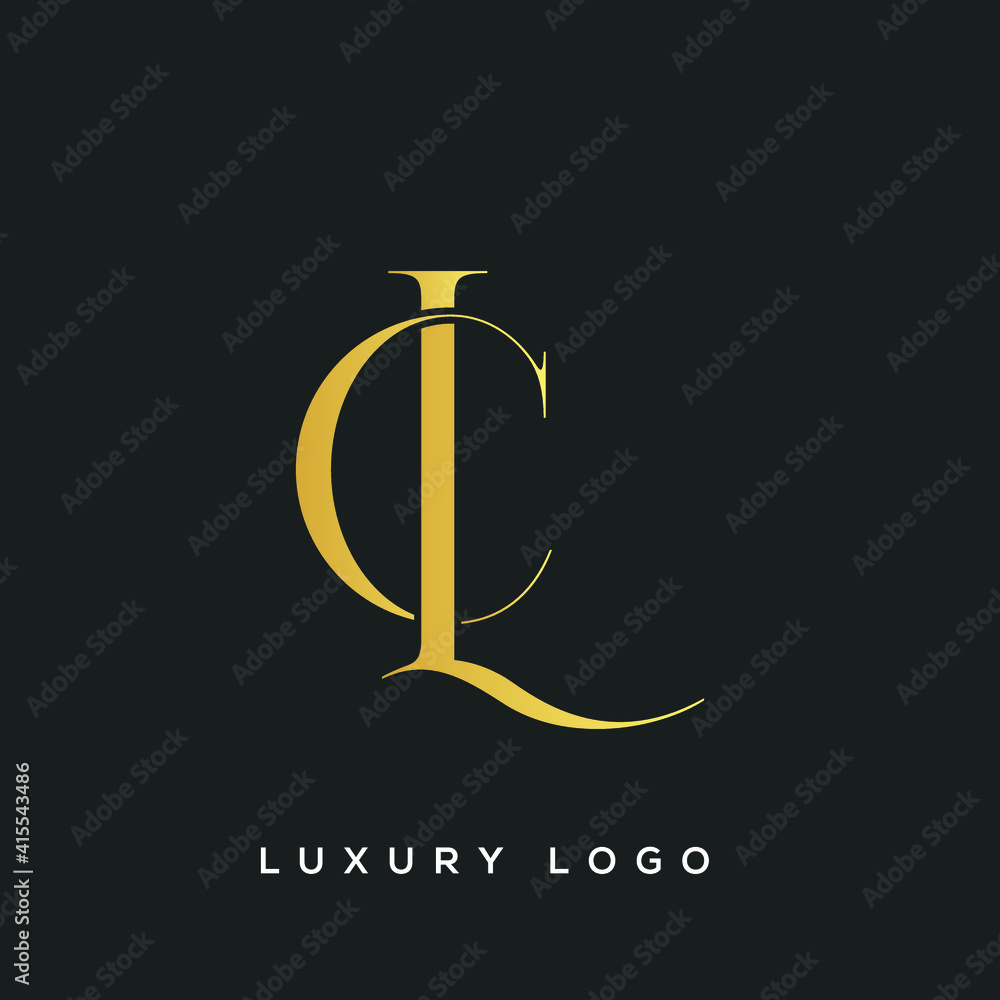 CL letter logo alphabet monogram icon symbol Stock Vector | Adobe Stock