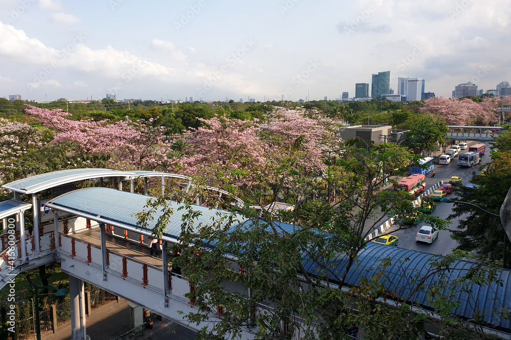 Street view of the most popular shopping district in Chatuchak market ...