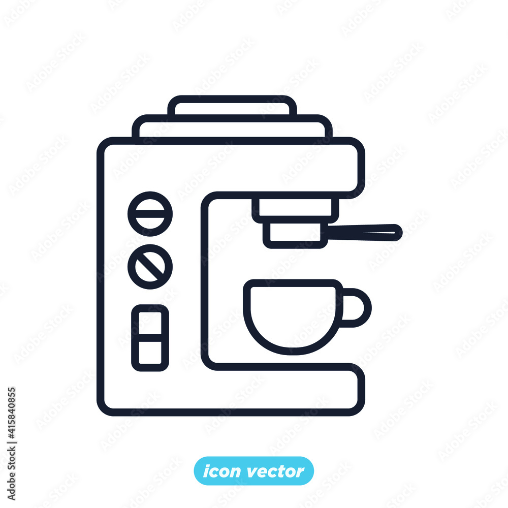 Coffee maker icon. Coffee maker symbol template for graphic and web ...