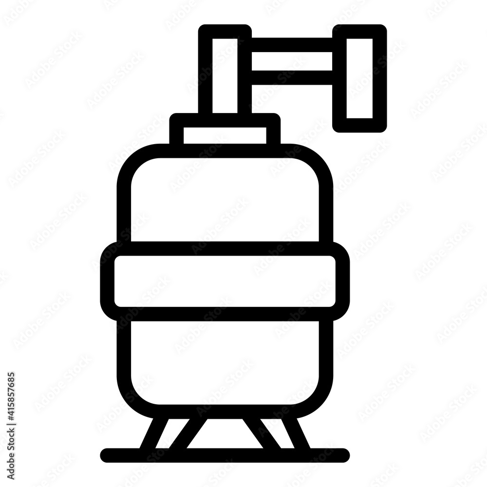 Water pump icon. Outline water pump vector icon for web design isolated ...